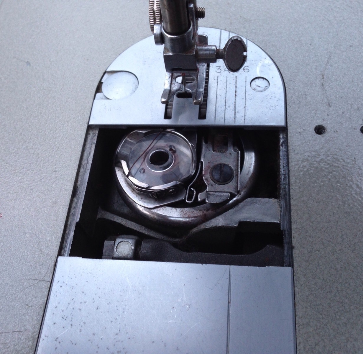 SINGER MODEL 328K SEWING MACHINE, CASE, FOOT PEDAL, MADE IN GREAT ...