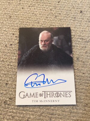 Tim Mcinnerny as Lord Robett Glover game of thrones 2018 auto autograph ...