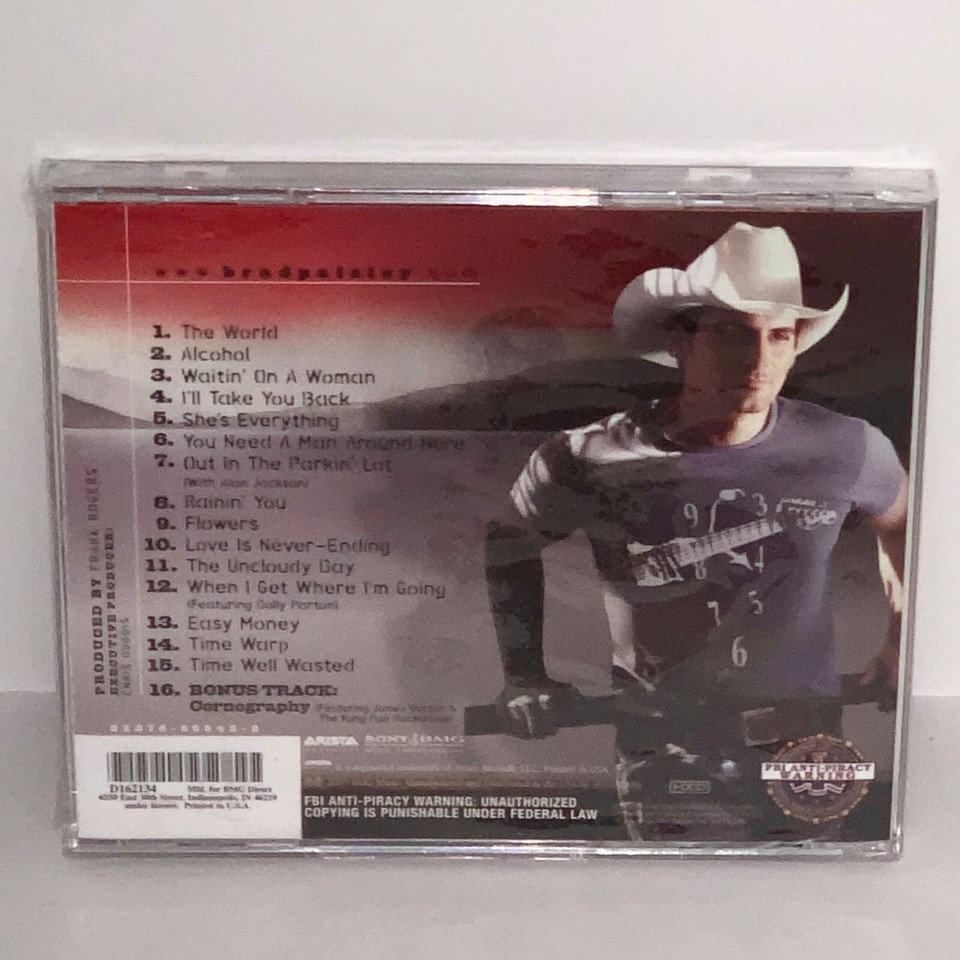 New & Factory Sealed (shrink wrapped) Time Well Wasted by Brad Paisley ...