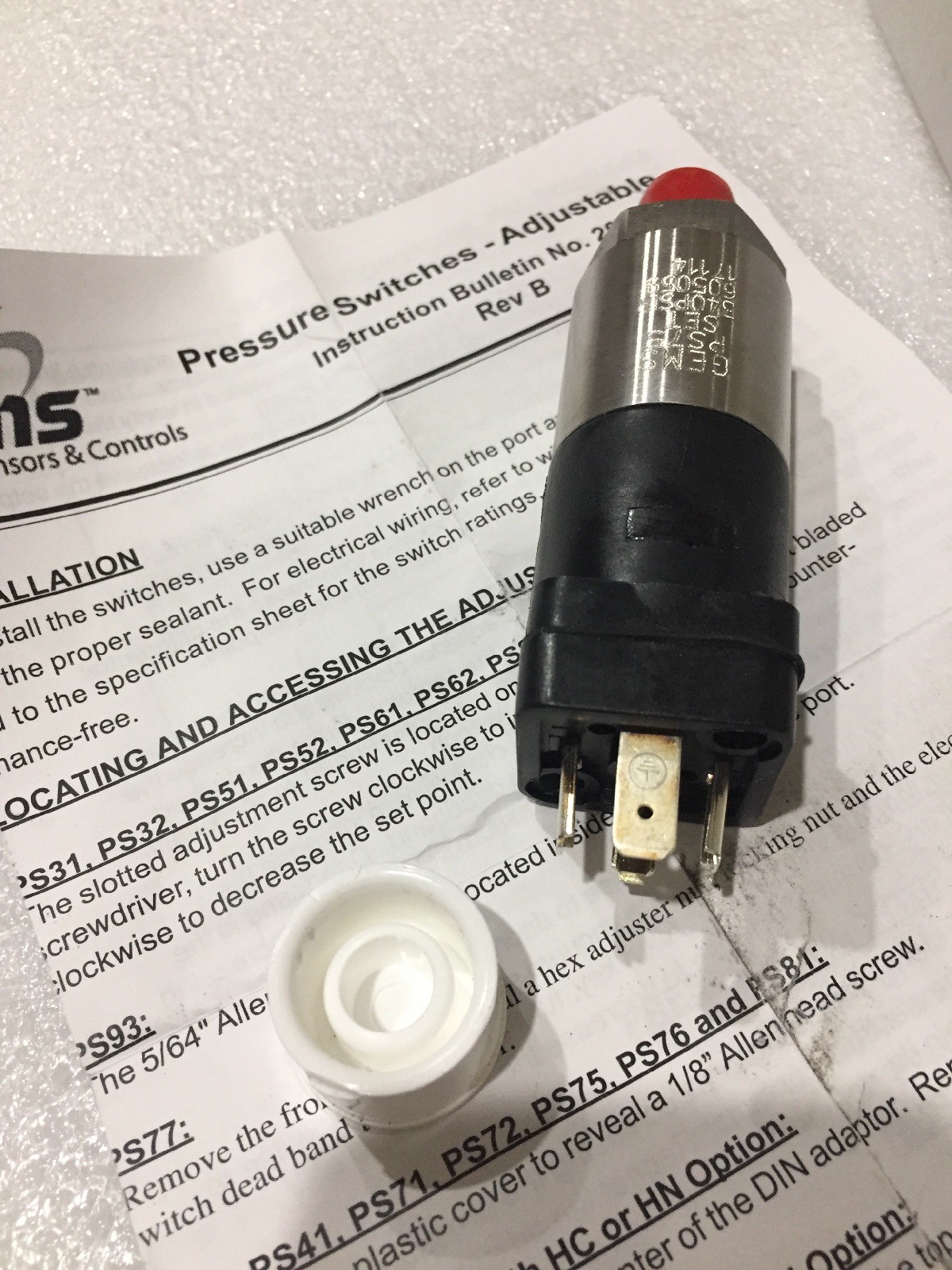 GEMS( PARKER) Pressure Sensor PS75-40-4MGS-C-H- RD-FS340PSIR. P/N ...