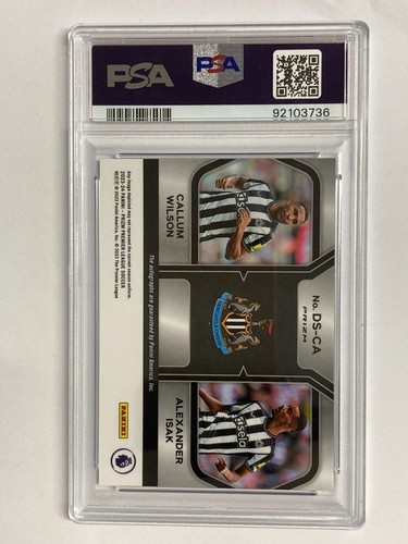 Panini Prizm Pl Soccer 24 Callum Wilson & Isak Newcastle dual Auto PSA ...