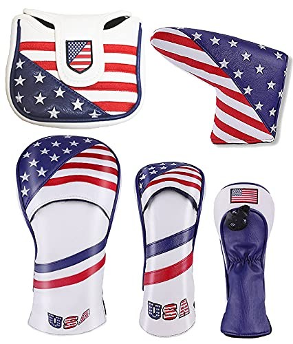SelectPlaza Head Cover USA Flag Driver/Fairway Wood/Utility/Patter | eBay