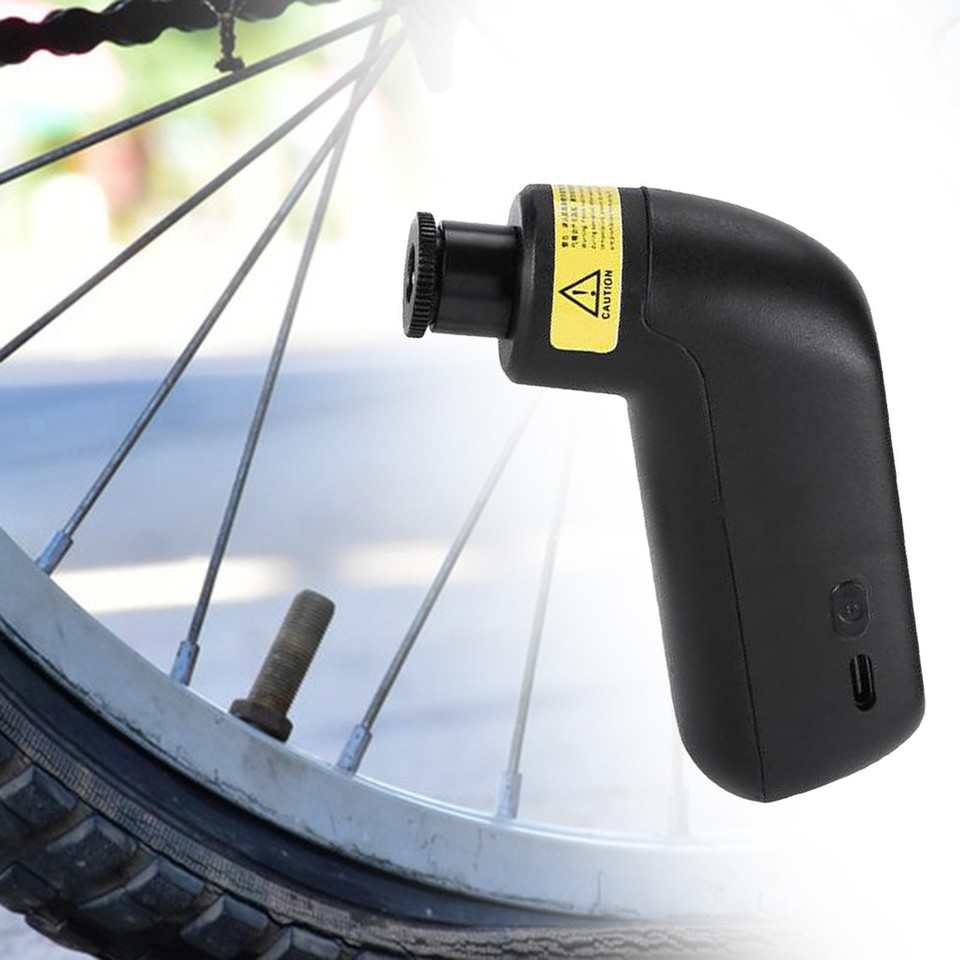 Bike Tire Inflator Electric Bike Pump Inflate Ergonomic Equipment ...