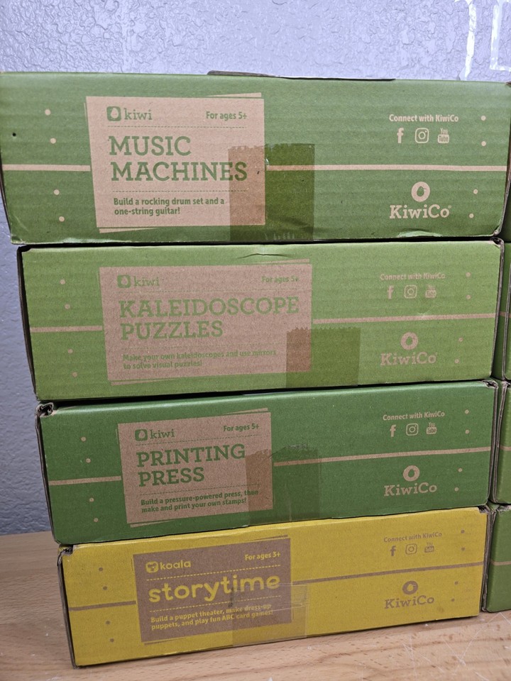 Kiwi Co Crate Tinker Lot of 8 Brand New Kits STEM Science Toys KiwiCo ...