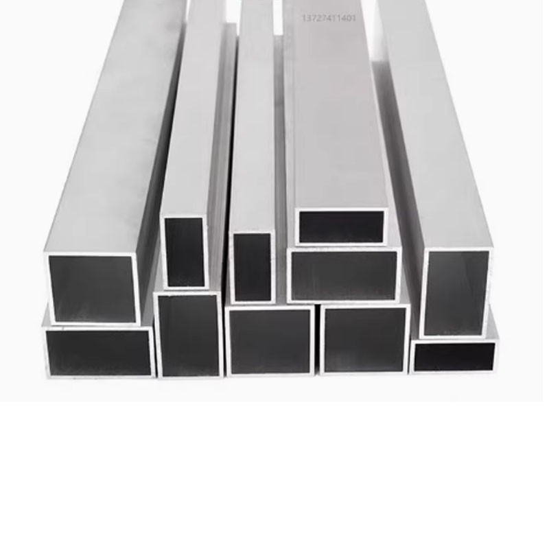 500mm Long 30/32/35/40/45/50/60mm width Aluminum alloy square tube ...