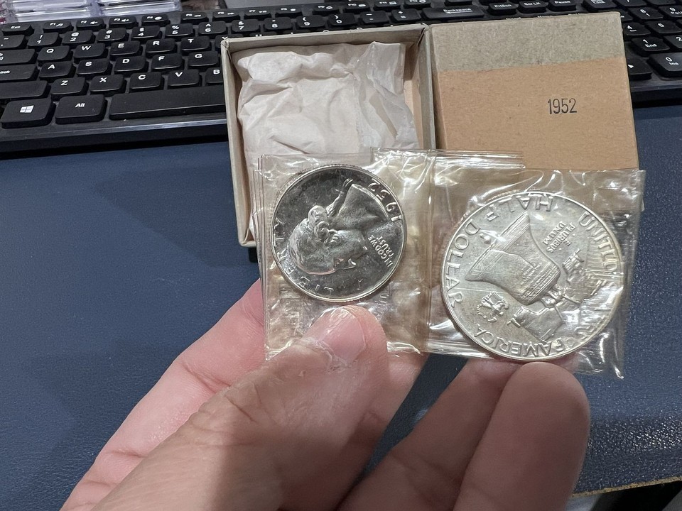 1952 United States Mint Silver Proof Set 5 Coin with Original Box ...