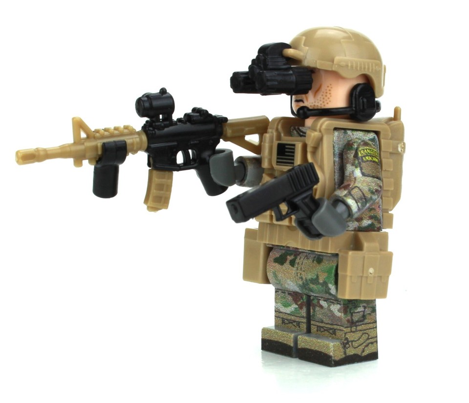 Battle Brick US Army Ranger OCP SF Soldier made with real LEGO® minifig ...