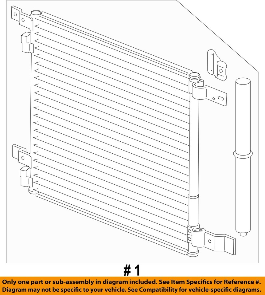 Cadillac GM OEM 11-15 SRX Air Conditioner-Condenser 22973655 | eBay