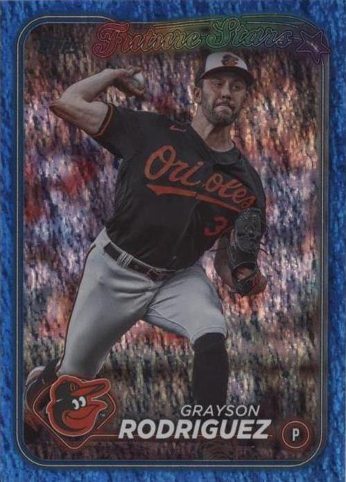 2024 Topps Series 1 - Future Stars Grayson Rodriguez #111 Blue Holofoil ...