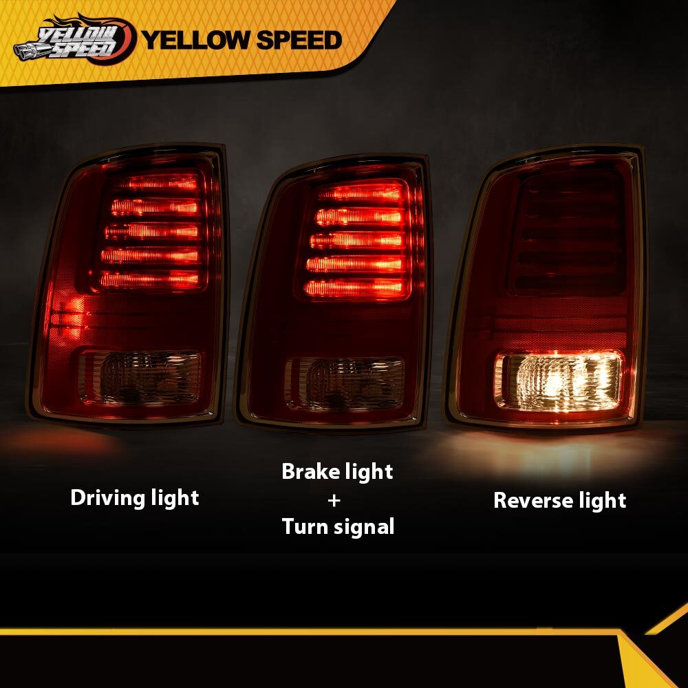 Rear LED Tail Lights Lamp Fit For 2013-2018 Ram 1500 2500 3500 Driver ...