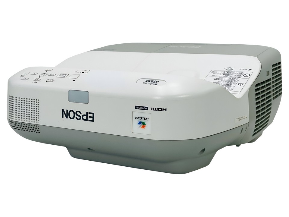 Epson BrightLink 475Wi 3LCD Projector Ultra Short Throw Only 367 Hours ...