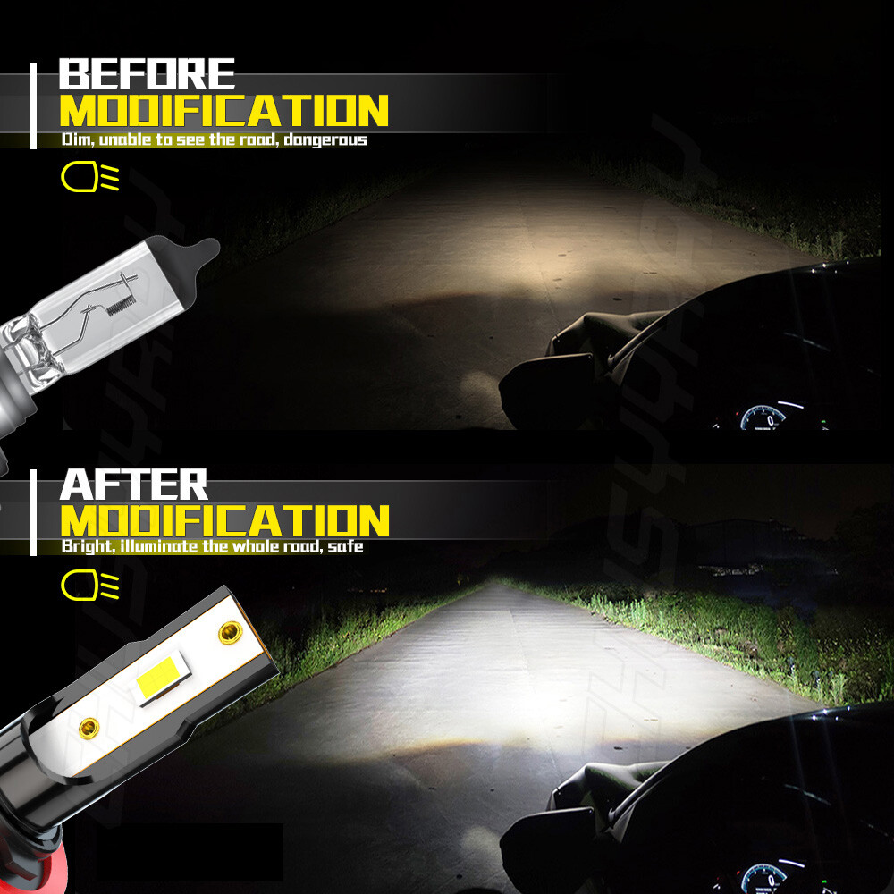 For Peterbilt 579 587 Trucks Light White 9005 H11 Hi/Lo LED Headlight ...