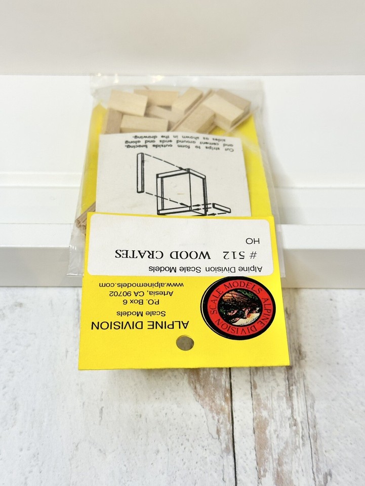 Alpine Division Scale Models #512 Wood Crates HO Preowned. New In ...
