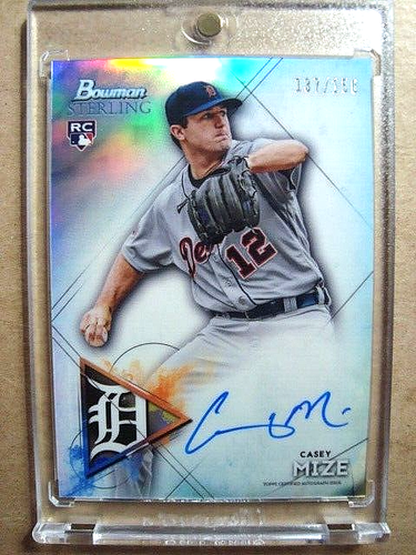 2021 Casey Mize Bowman Sterling Rookie Refractor Autograph RC Auto /150 ...