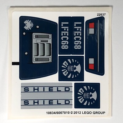 LEGO STICKER SHEET 6867 Loki's Cosmic Cube Escape Marvel Avengers ...