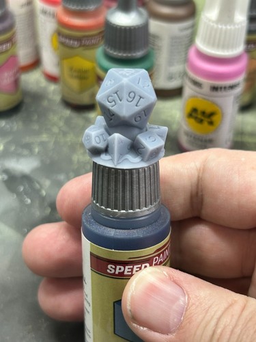 Dice Pile Paint Dropper Bottle Topper Resin Cap Paint Swatch | eBay
