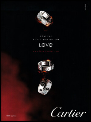 Cartier Love Rings 1-page print ad 2008 | eBay