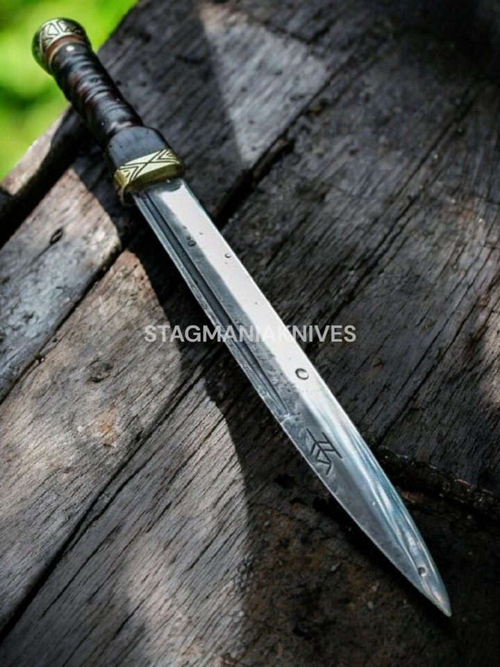 Premium Hand Forged J2 Steel Hunting Anglo Saxon Viking Seax Bowie ...