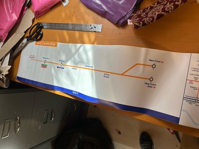 London Underground East London Line Map | eBay UK