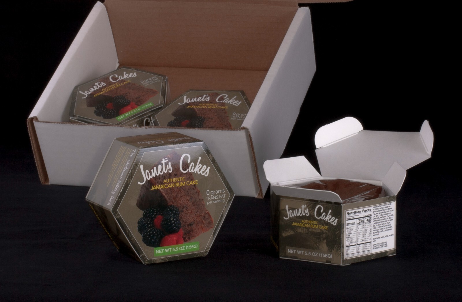 Jamaican Rum Cake, 3" Box of four (5 1/2 oz each) | eBay