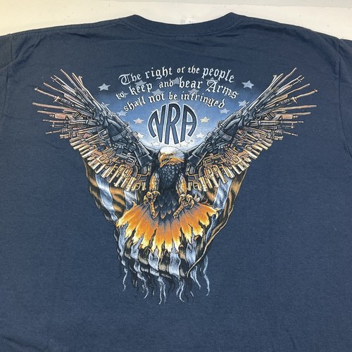 NRA NATIONAL RIFLE ASSOCIATION BEAR ARMS USA AMERICAN EAGLE T SHIRT ...