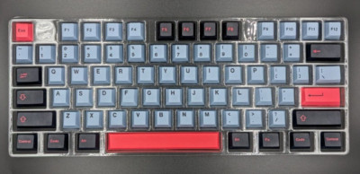 PBT Retro 8008 Keycap 129 Keys Cherry Profile DYE-SUB Pink Grey Black ...