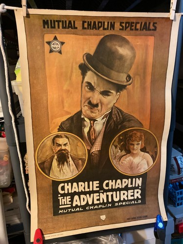Charlie Chaplin In The Adventurer Movie Poster. | eBay