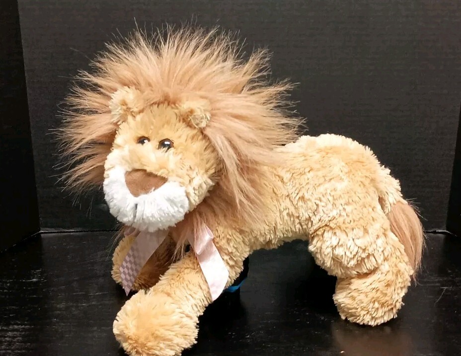 Boyd's Bears Floppy Plush Lion "Courage" Breast Cancer Awareness Pink ...