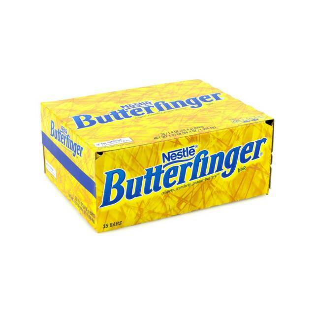Butterfinger Peanut-Buttery Chocolate 1.9 oz Single Candy Bar - Pack of ...