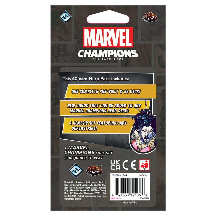 Marvel Champions Card Game: X-23 Hero Pack ASMMC43EN 841333121396| eBay