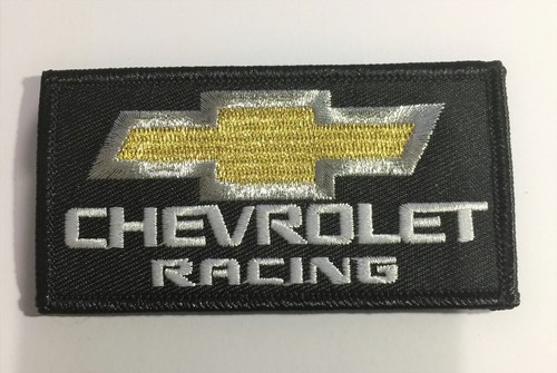 Chevrolet Racing, Gold Sew/iron on cloth car patch, Camaro, Embroidered ...