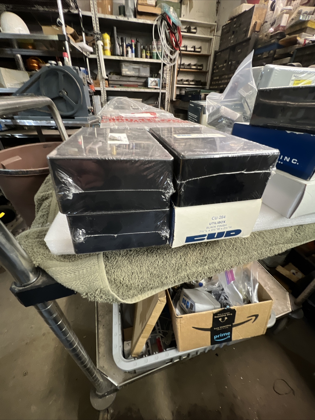 Bud Industries CU-284 Box Plastic w/ ABS Black Cover *New Lot Of 4* | eBay