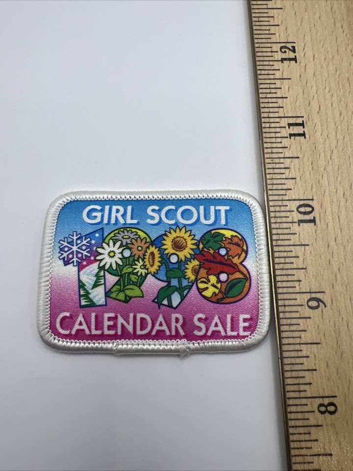 Vintage 1998 Girl Scout Calendar Sale Patch New | eBay