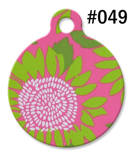 Custom Designer Pet ID Tags for Dog & Cat, Personalized Stylish Round ...