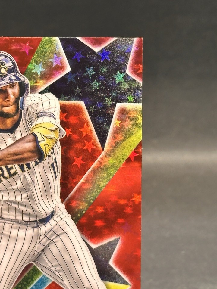 2024 Topps Chrome Cosmic RED 2/5 Starfractor #96 Jackson Chourio (RC ...