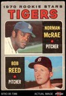 1970 O-Pee-Chee #207 Norman McRae / Bob Reed Tigers RCs RC 1.5 - FAIR ...
