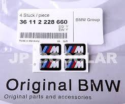 Alloy Wheel M Decal 36112228660 Set of 4 Genuine BMW E90 E82 E46 F30 ...