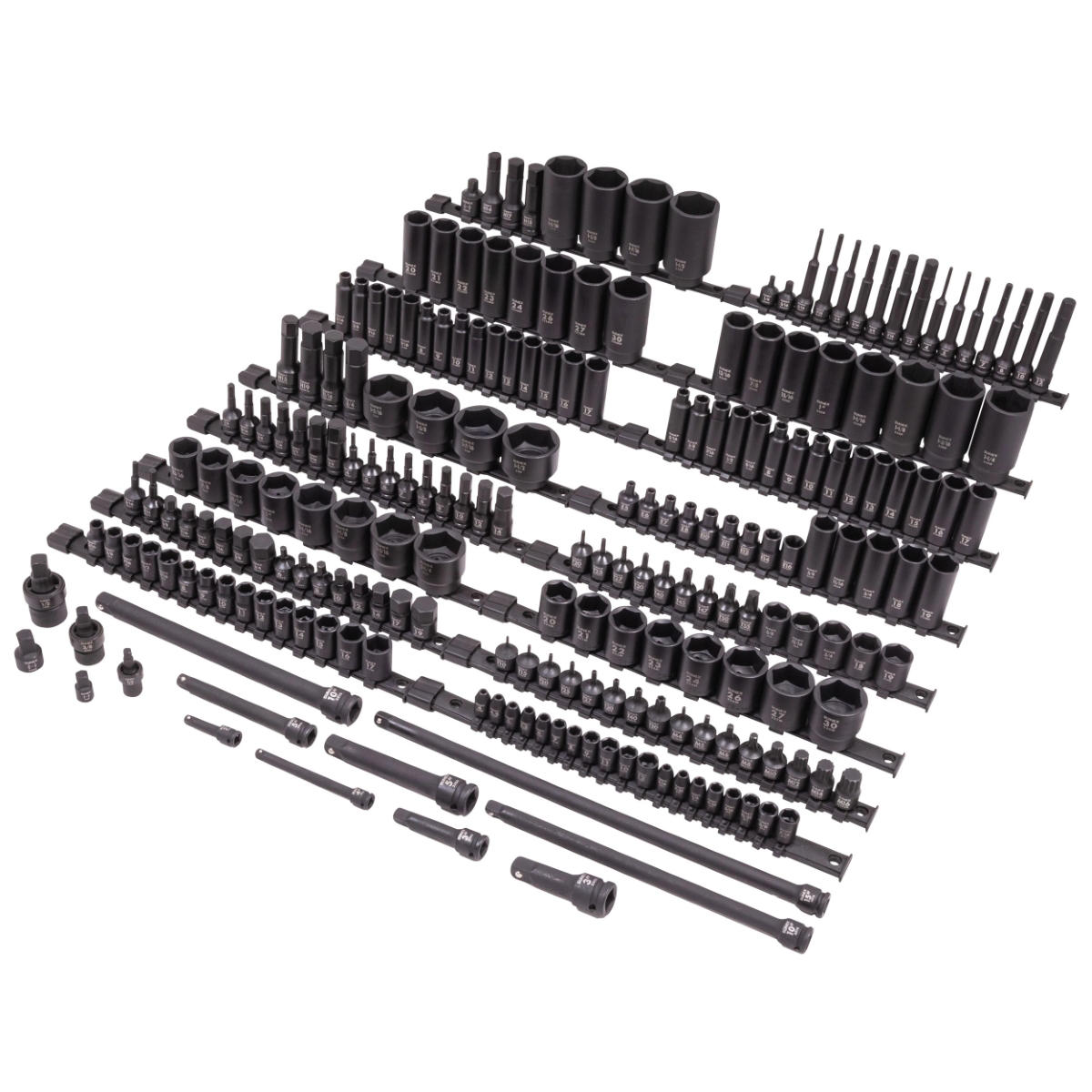 SUNEX 222 Piece Mixed Drive Master Impact Socket Set | eBay