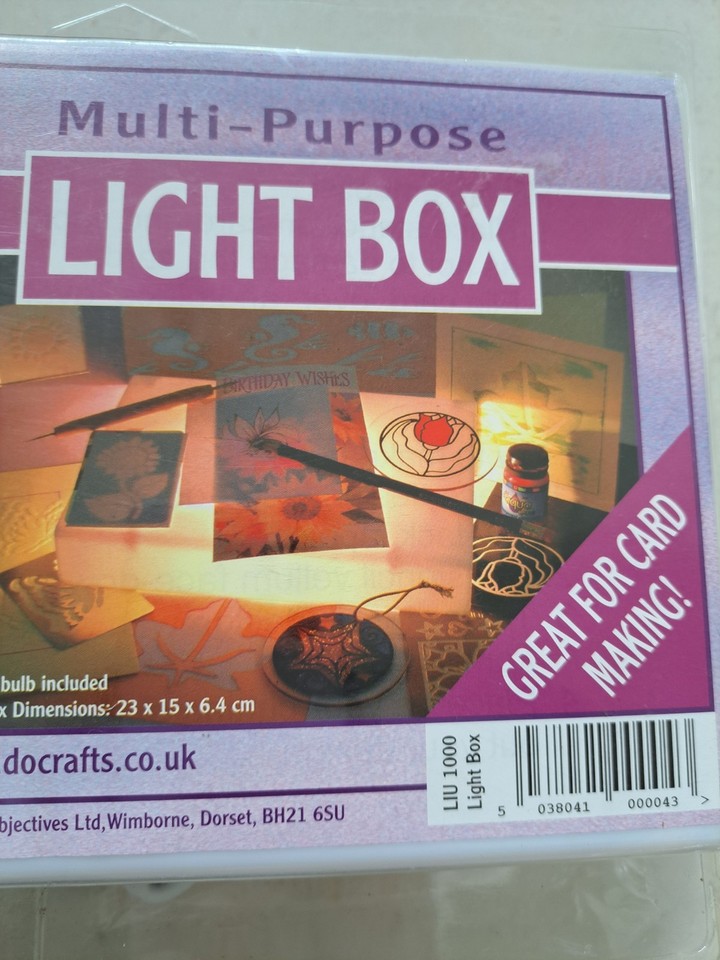 Multi Purpose CRAFT LIGHT BOX Tracing Embossing Drawing CARD MAKING ...