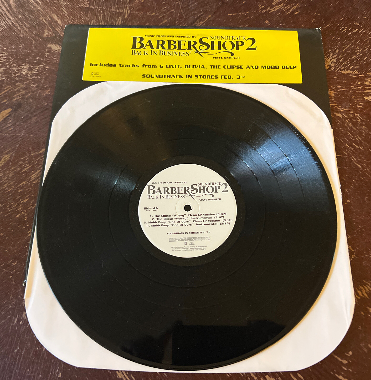 Barbershop 2 (Soundtrack) Vinyl Sampler [vinyl 12"] 2004 Interscope ...