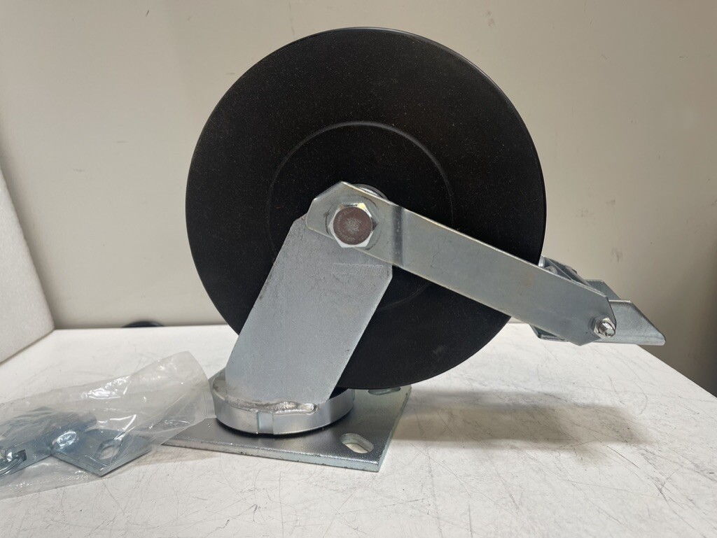 COLSON ENFORCER SERIES 8 10" CASTERS WITH BRAKE AND SWIVEL LOCK 7.5 X 5 ...