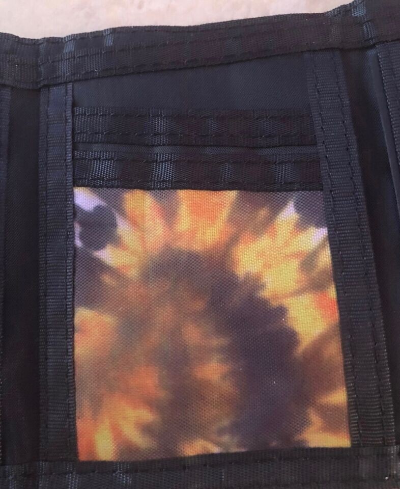 Chad Bartie SKATER BOARDER nylon armourdillo wallet yellow tye dye look ...