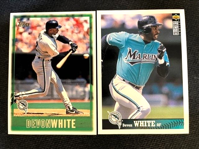 MLB - Devon White 1997 Topps & 1997 Upper Deck Collector's Choice ...