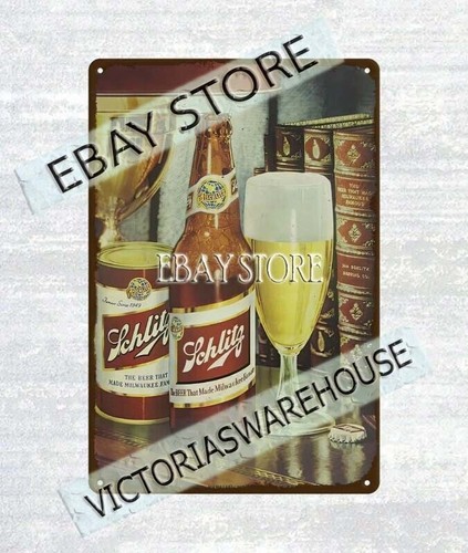 1950s beer Milwaukee Wisconsin rustic tavern metal tin sign internal ...