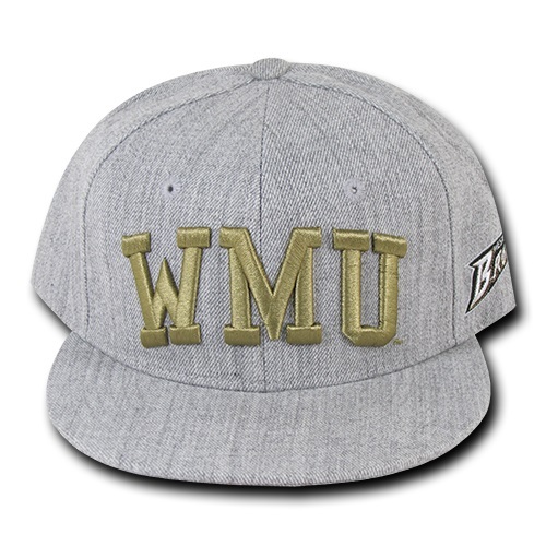 Gray Western Michigan Broncos WMU NCAA Flat Bill Snapback Baseball Ball ...