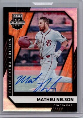 2021 Panini Elite Extra Edition #35 Matheu Nelson Signatures | eBay