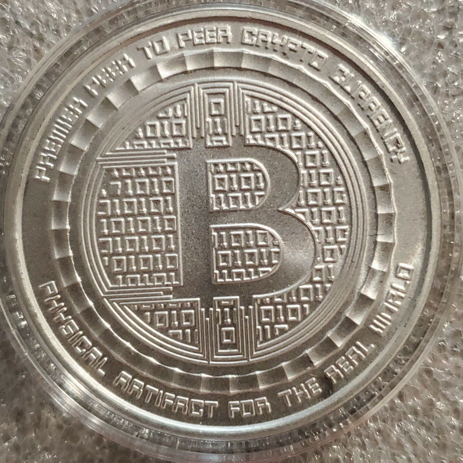 1 oz .999 fine Solid Silver commemorative Bitcoin Guardian W/COA Rare ...