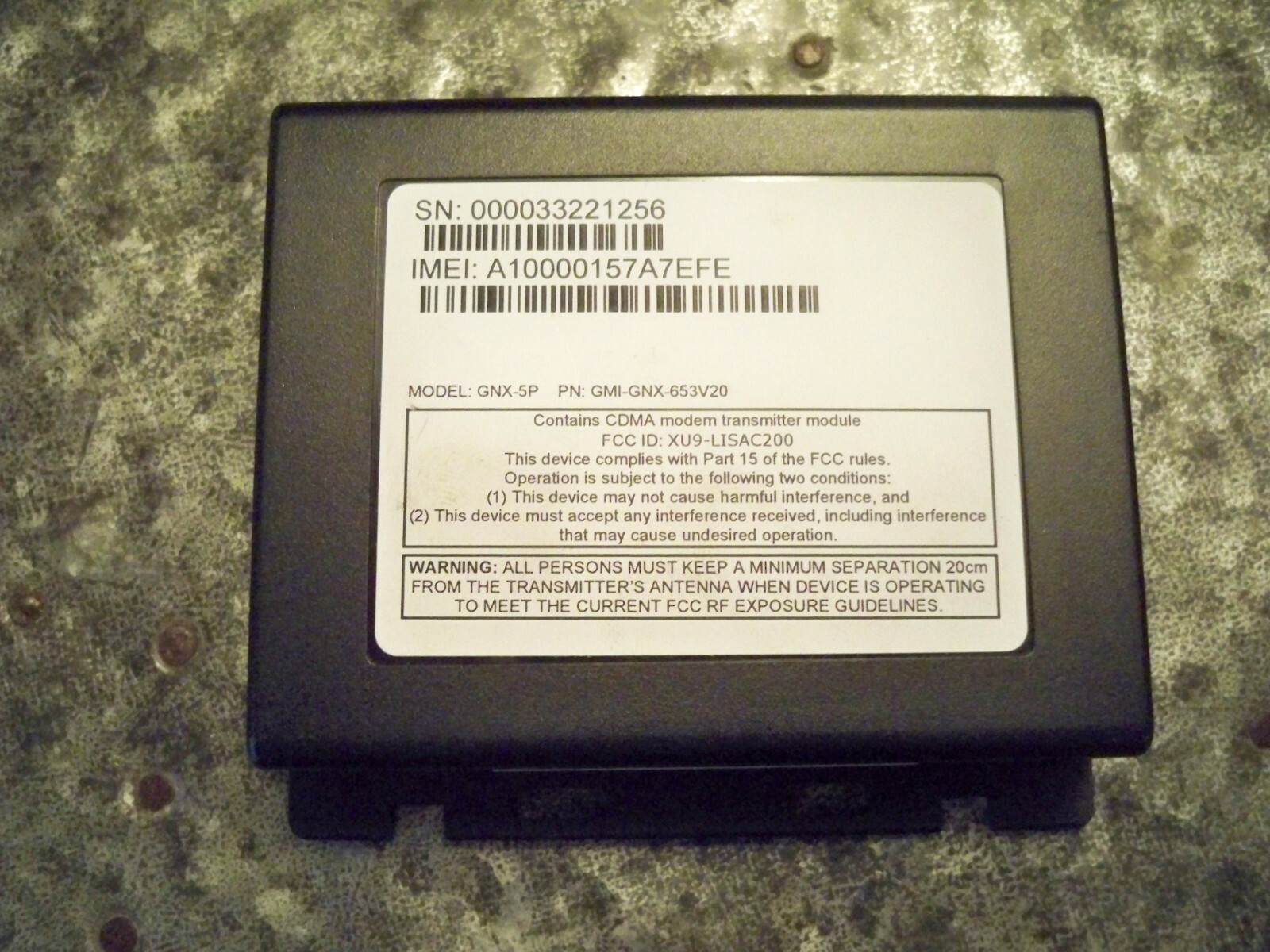 Fleet Management Modem Transmitter GNX-5P GPS Tracker GMI-GNX-653V20 | eBay