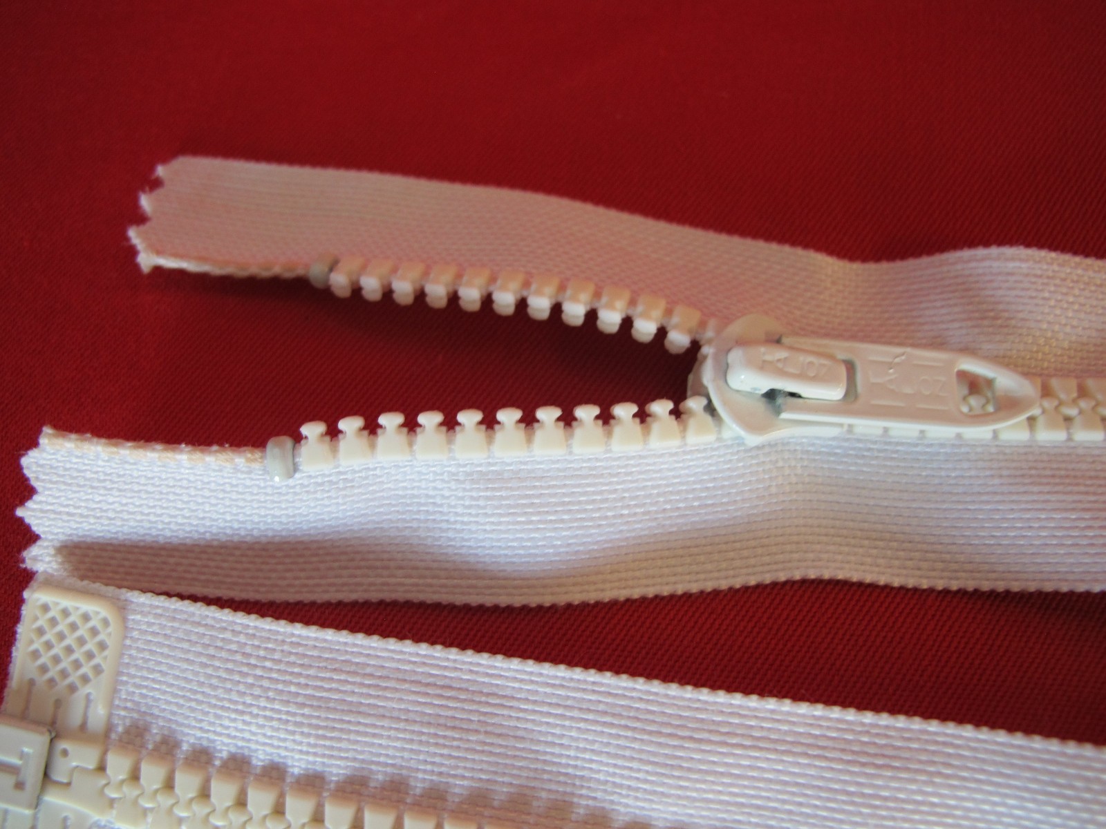 Vintage New Talon Zipper White 42" Heavy Duty Separating HD 42 inches ...