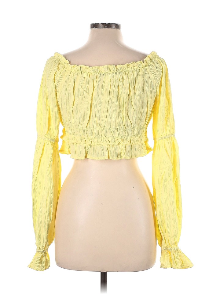 Hyfve Women Yellow Long Sleeve Blouse L | eBay